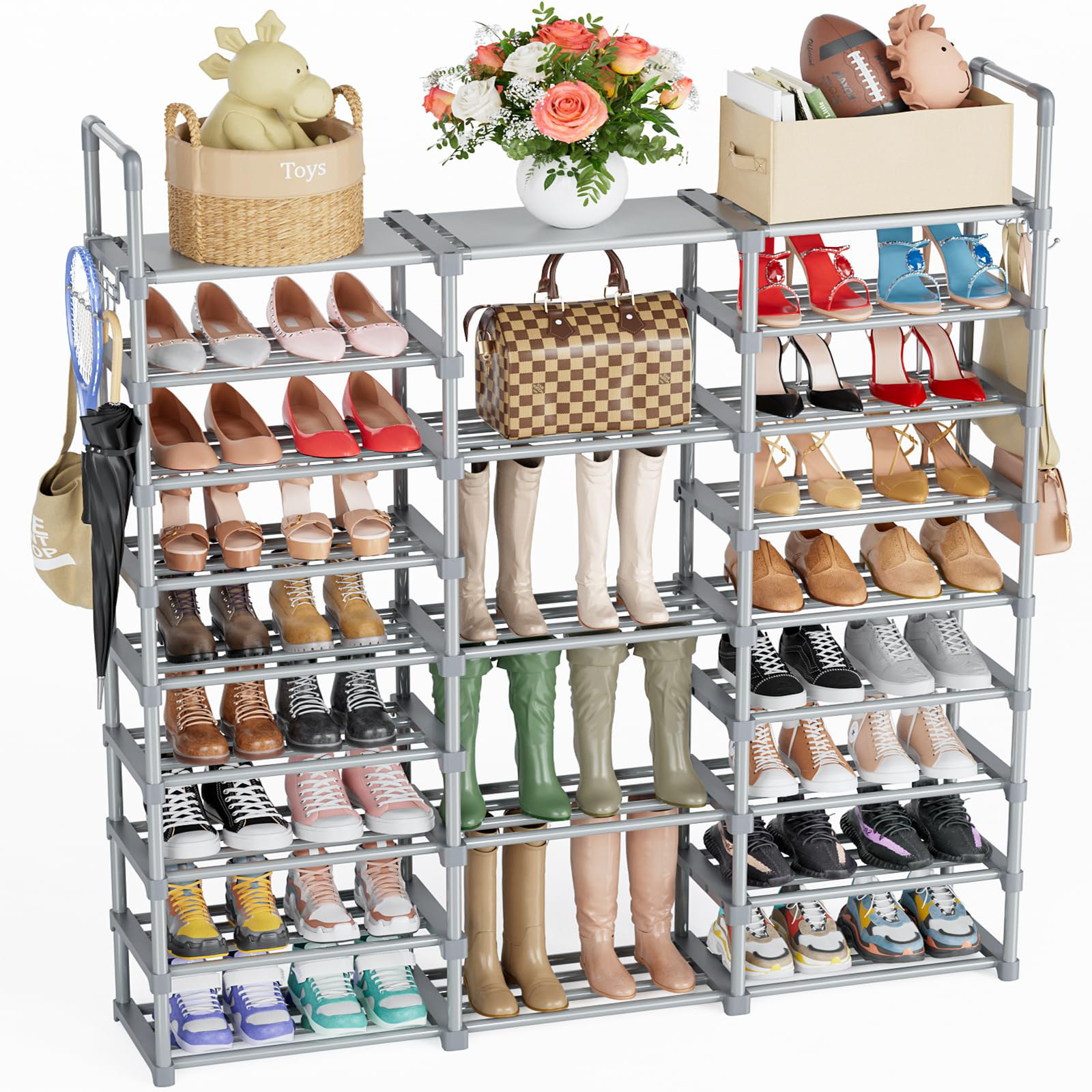 Rebrilliant 50 Pair Shoe Rack | Wayfair