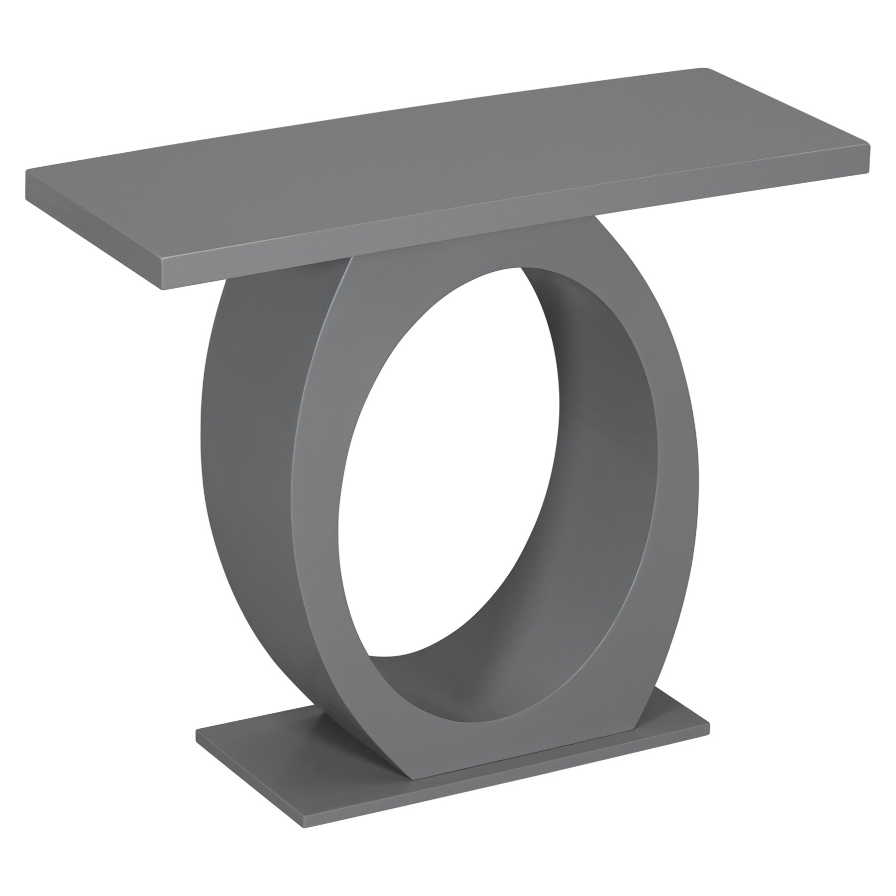 Orren Ellis Mirod Stylish Modern Console Table with Egg-Shaped Base ...