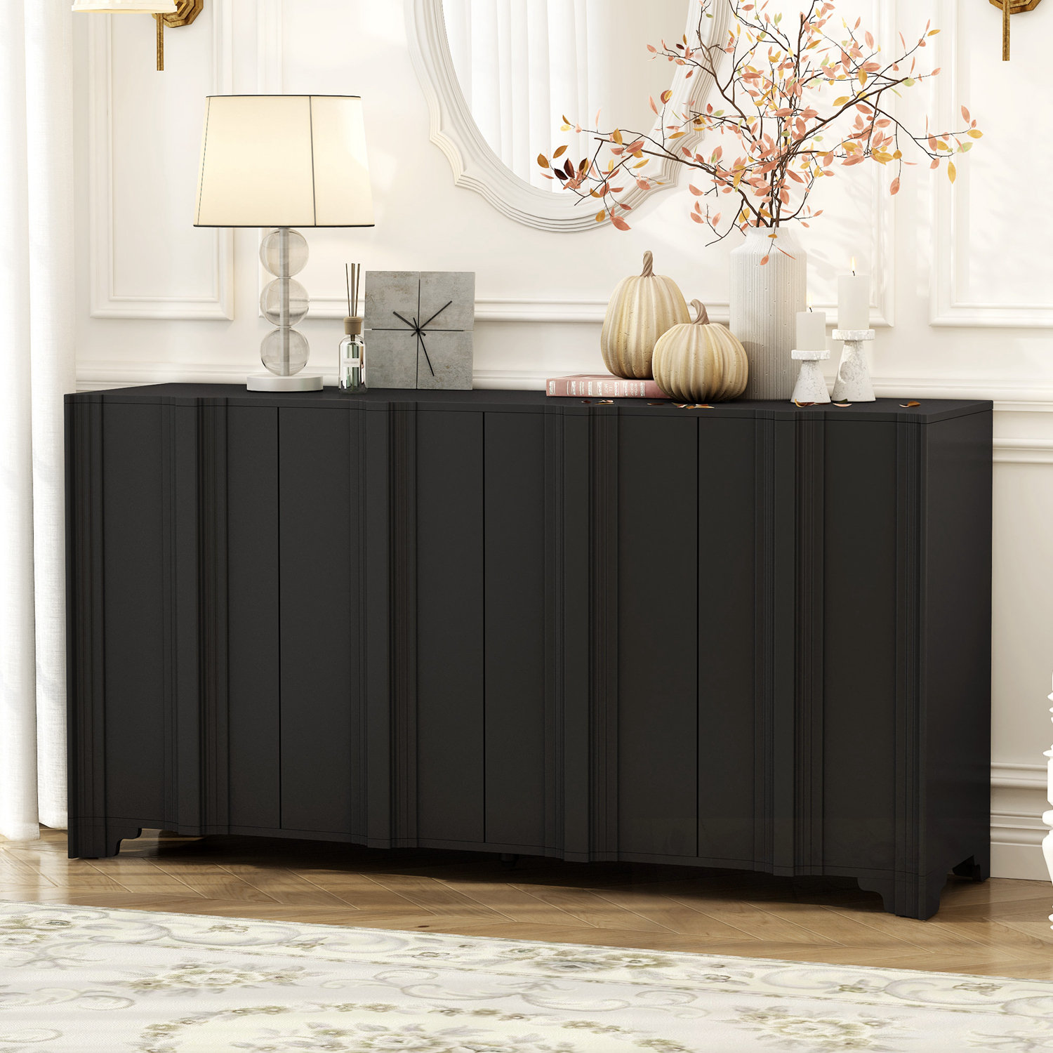 George Oliver Sideboard With 4-Door And Sturdy Legs - Wayfair Canada