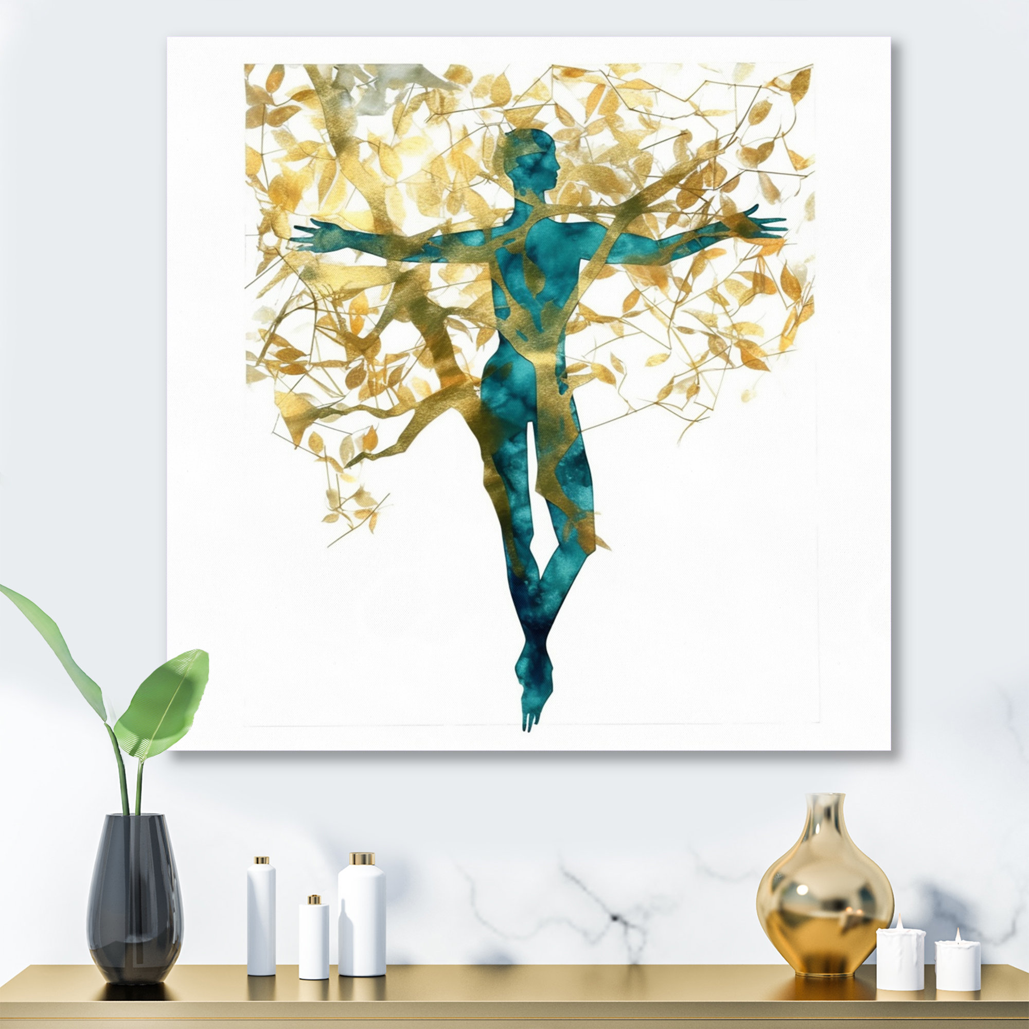 Red Barrel Studio Abstract Portrait And Tree II - Abstract Portraits ...