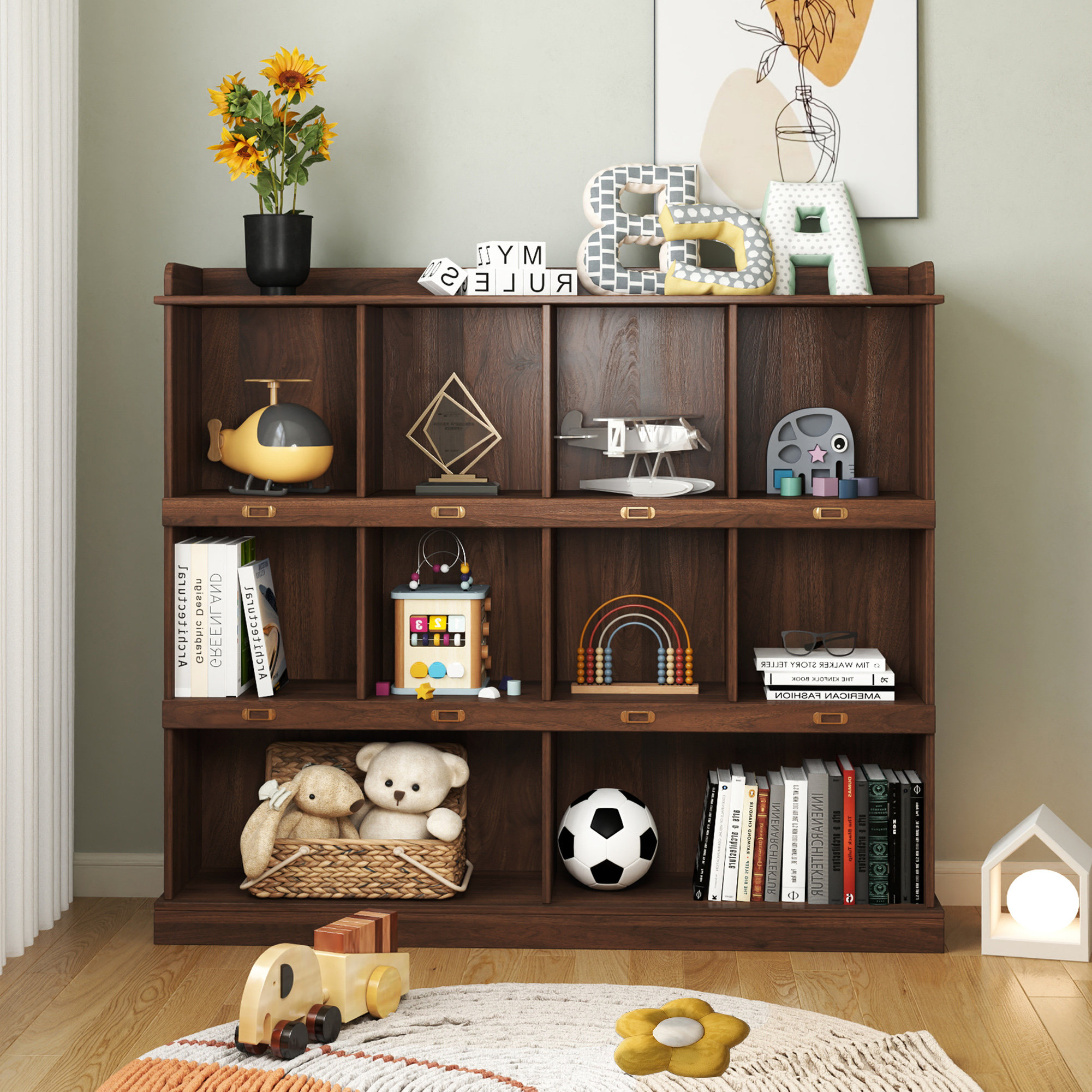 Latitude Run® 10-Shelf Bookcase | Wayfair