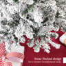 The Holiday Aisle® Snow Flocked Christmas Tree, Premium Holiday Pine ...