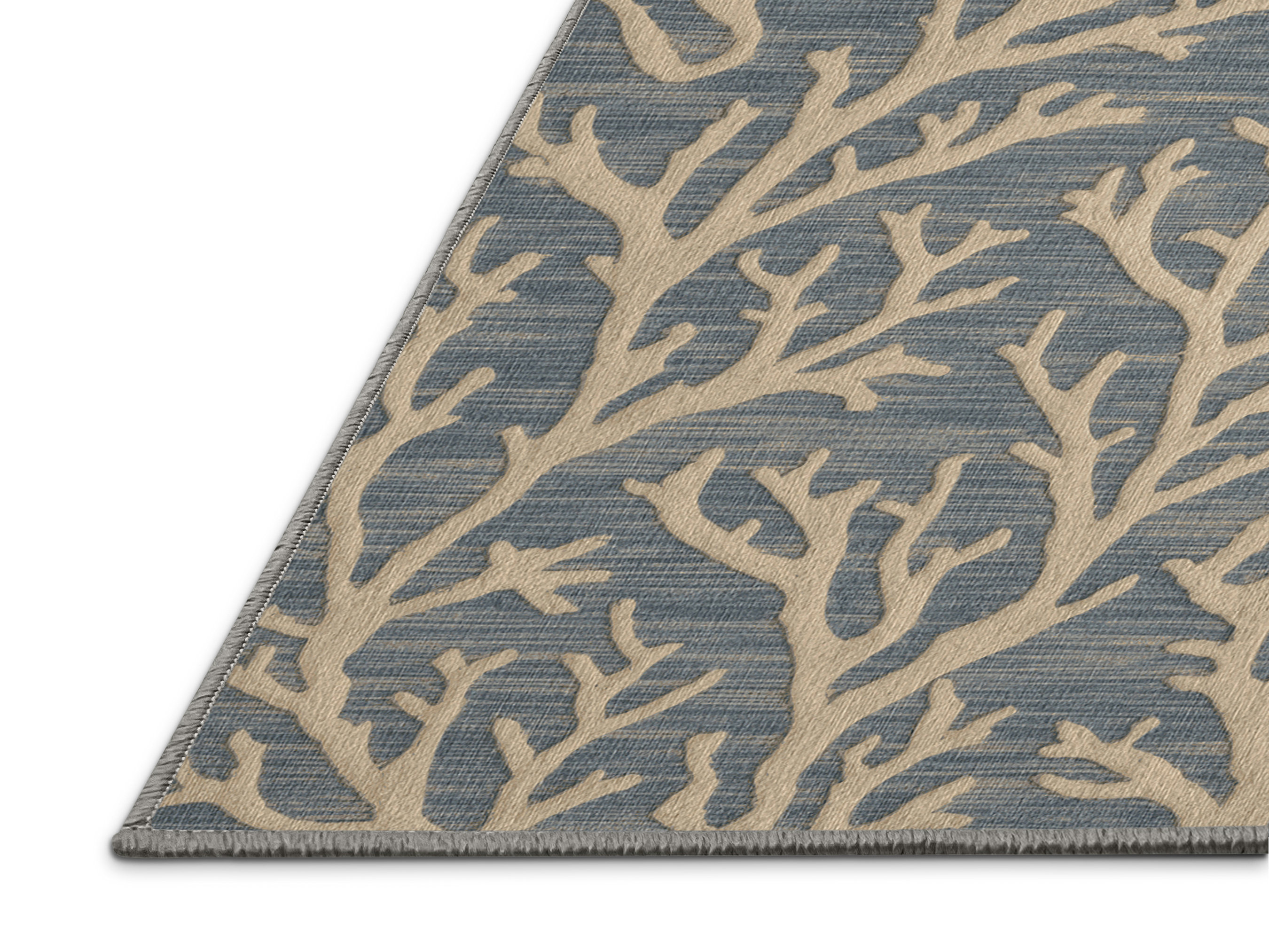 Hokku Designs Washable Coral patterns Nautical Area Rug | Wayfair