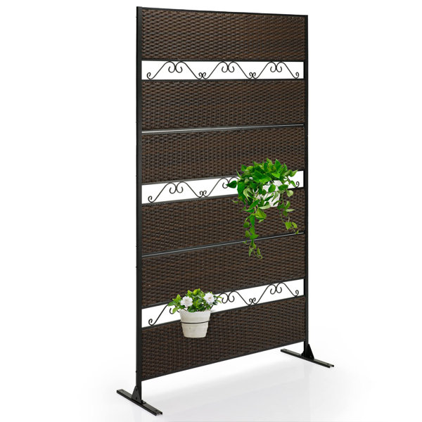 babevy 4 ft. H x 6 ft. W Rattan Fence Panel | Wayfair