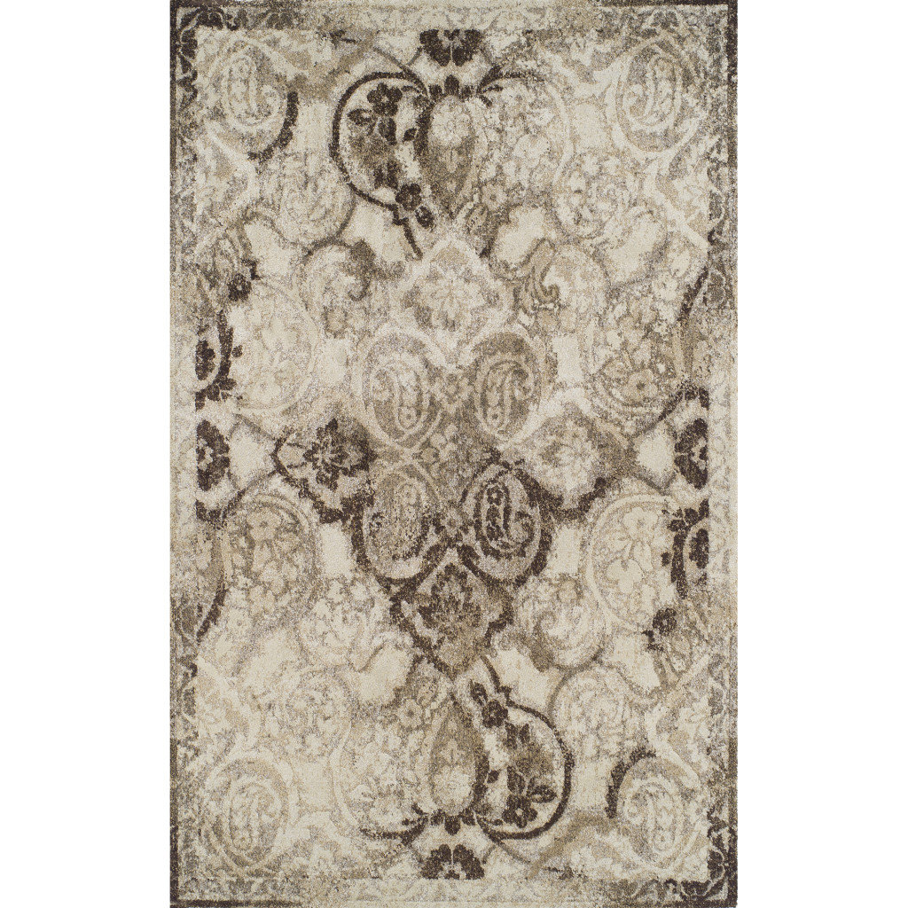 HomeRoots 5' X 8' Brown Oriental Area Rug | Wayfair