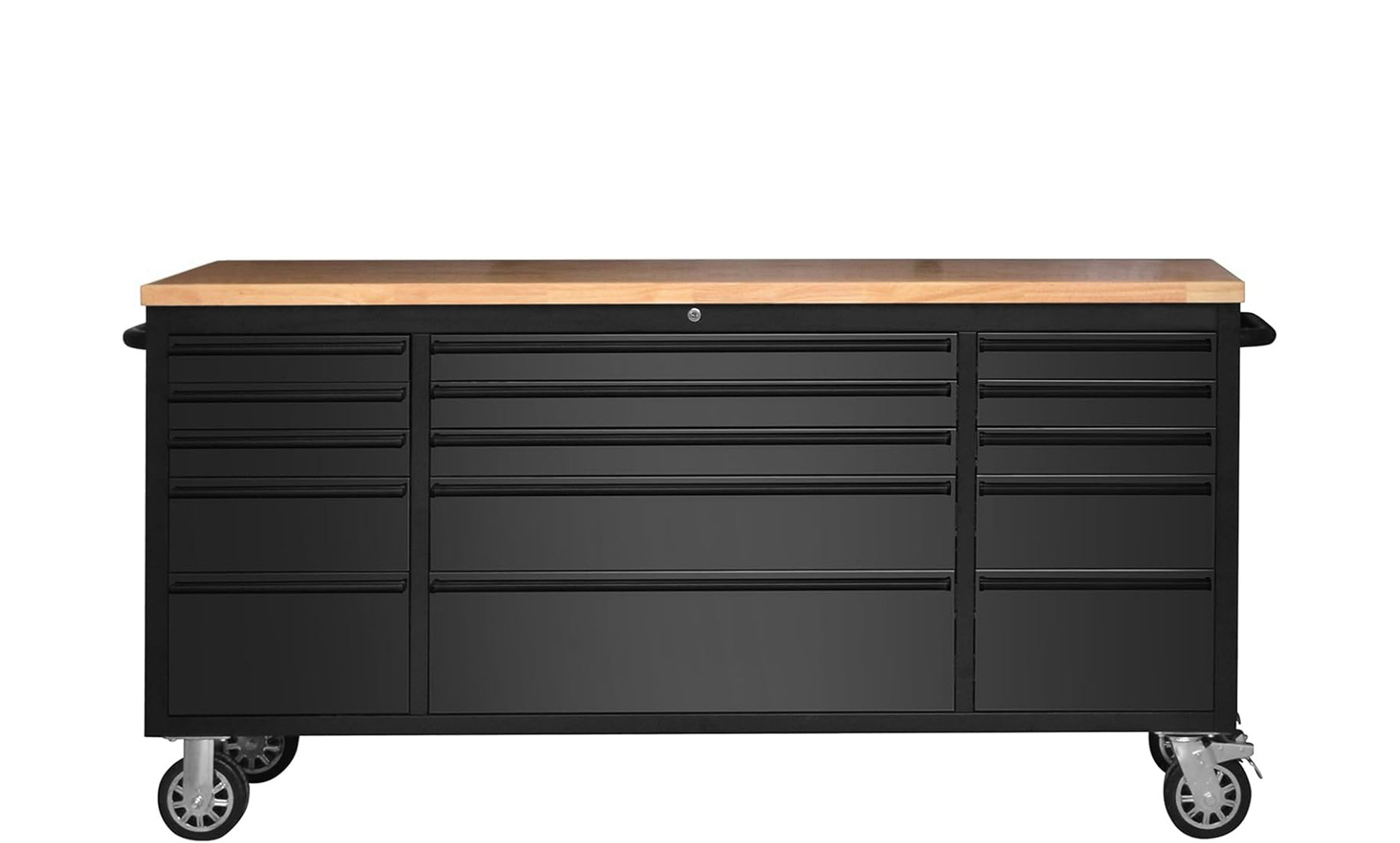 Zstar 15-Drawer Large Rolling Tool Chest, 72" Mobile Tool Storage ...