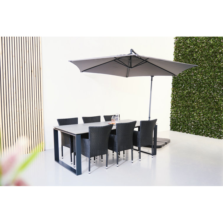 ClassicLiving London Rectangular 6 - Person 210cm Long Dining Set ...
