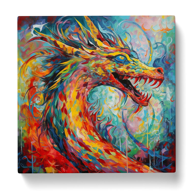 Happy Larry Dragon Abstract Expressionism | Wayfair.co.uk