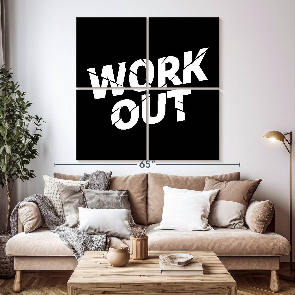 Trinx Kema Workout Typography | Wayfair