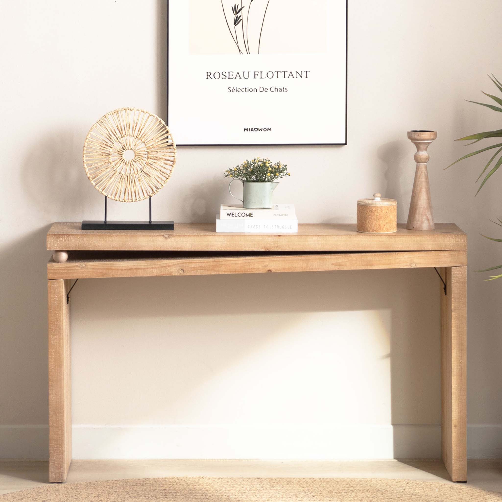 Latitude Run® Narrow console table, Slim entryway table, Small space ...