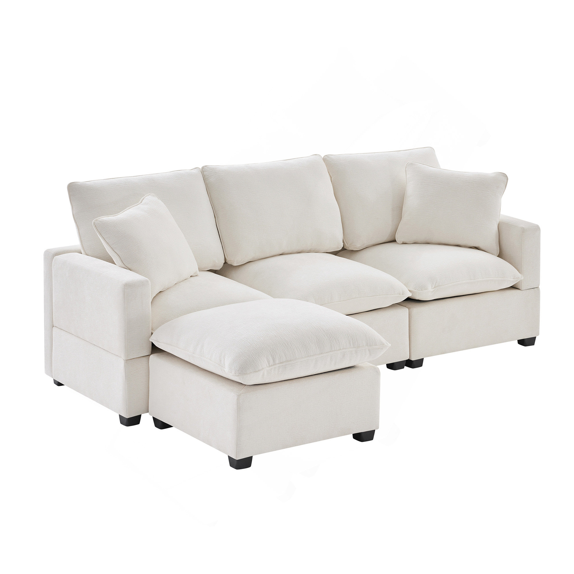 Latitude Run® Comfortable Modular Sofa Set With Pillows For Various ...