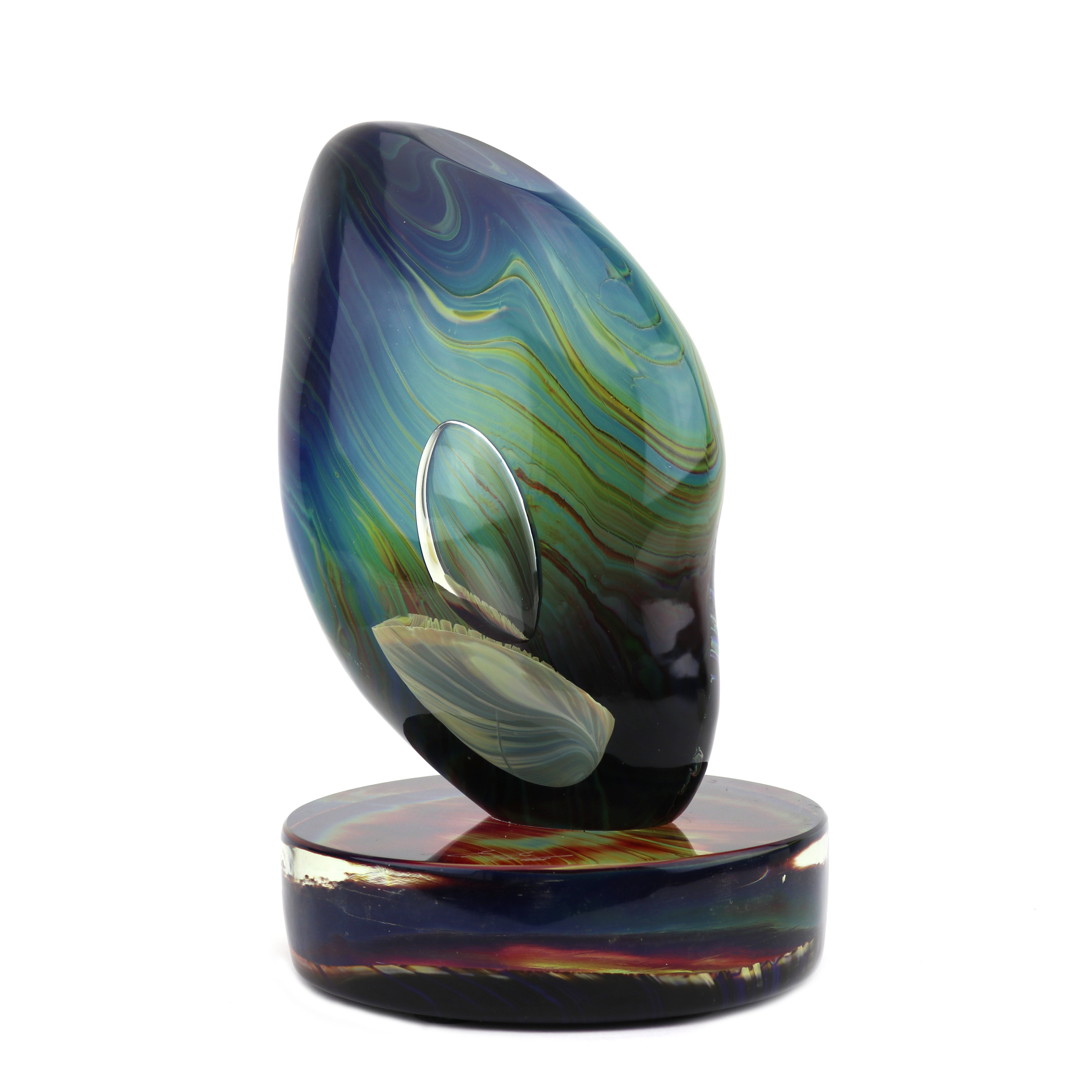 Murano Art Collection Murano Glass Calcedonia Abstract | Wayfair