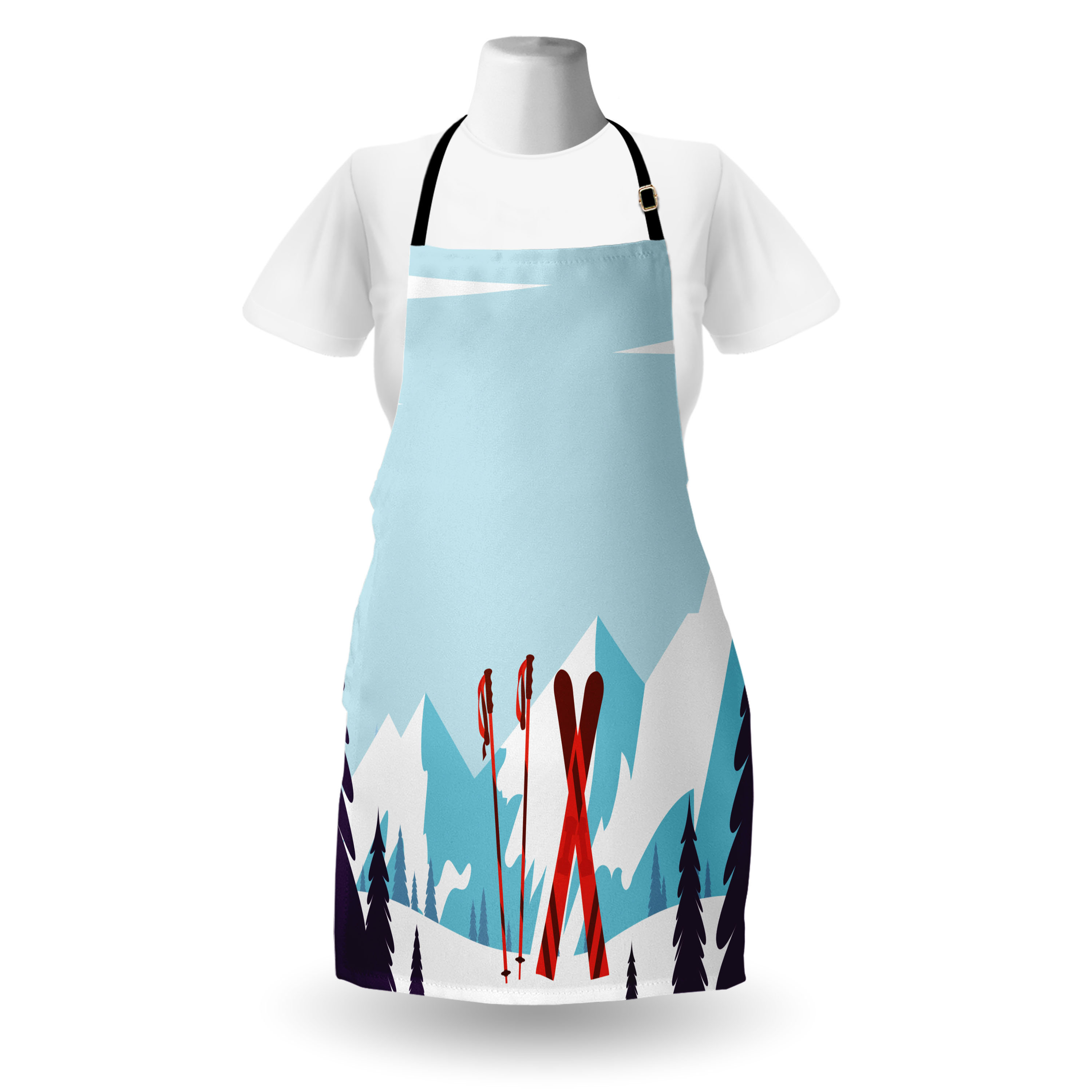 East Urban Home Ski Apron, Cooking Gardening, Adult Size, Blue Dark ...