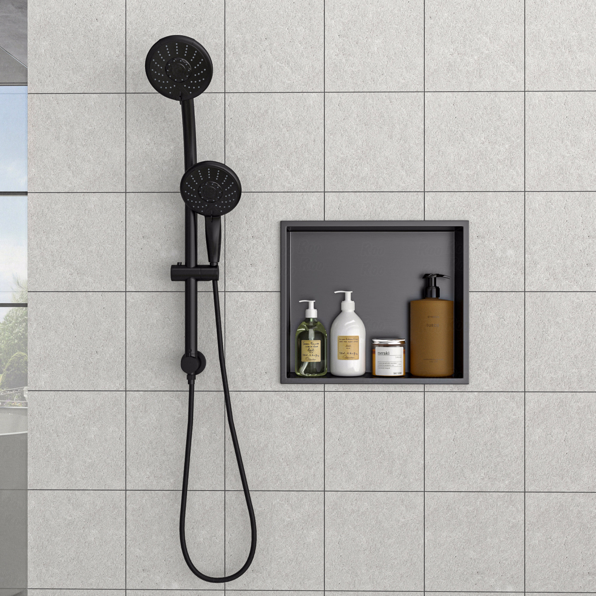 Ivy Bronx Stainless Steel Shower Niche | Wayfair