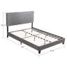 Ebern Designs Upholstered Platform Bed Frame, Wood Slat Support, Easy ...