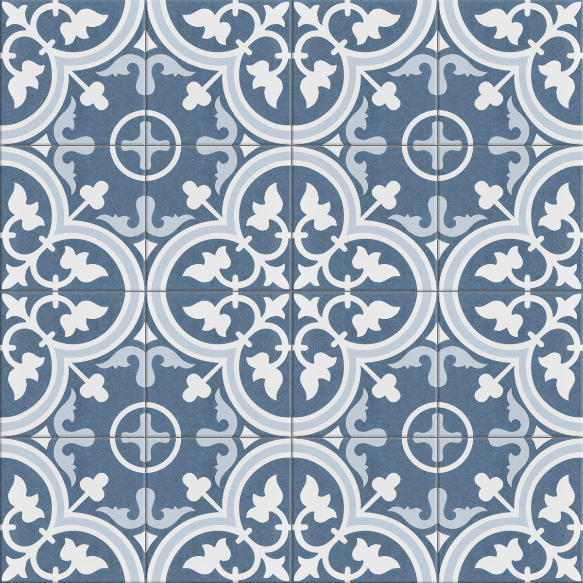 Merola Tile Arte Clover 10" X 10" Porcelain Patterned Wall & Floor Tile ...