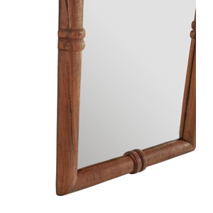 Bobo Intriguing Objects Rectangular Mirror w/ Wooden Spool Frame | Wayfair