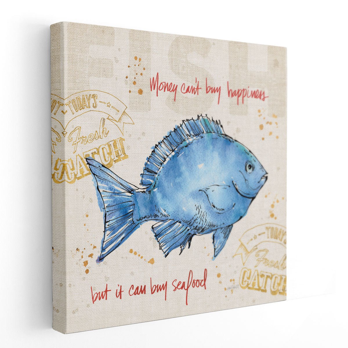 Dovecove Coastal Catch III - Canvas Print Wall Art - Wayfair Canada