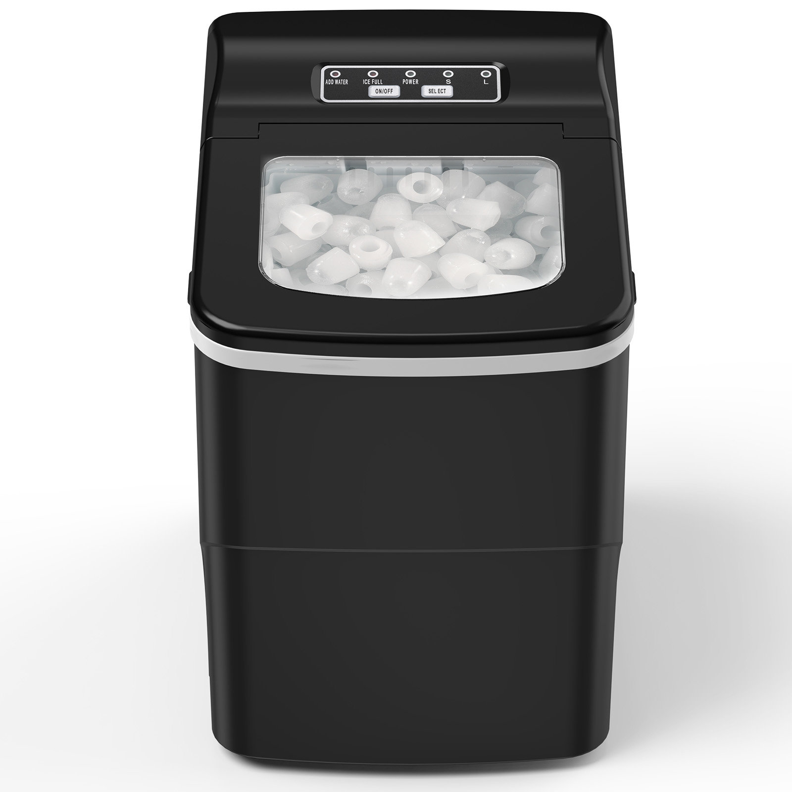 R.W.FLAME 26 Lb. lb. Daily Production Bullet Ice Countertop Ice Maker,9 ...