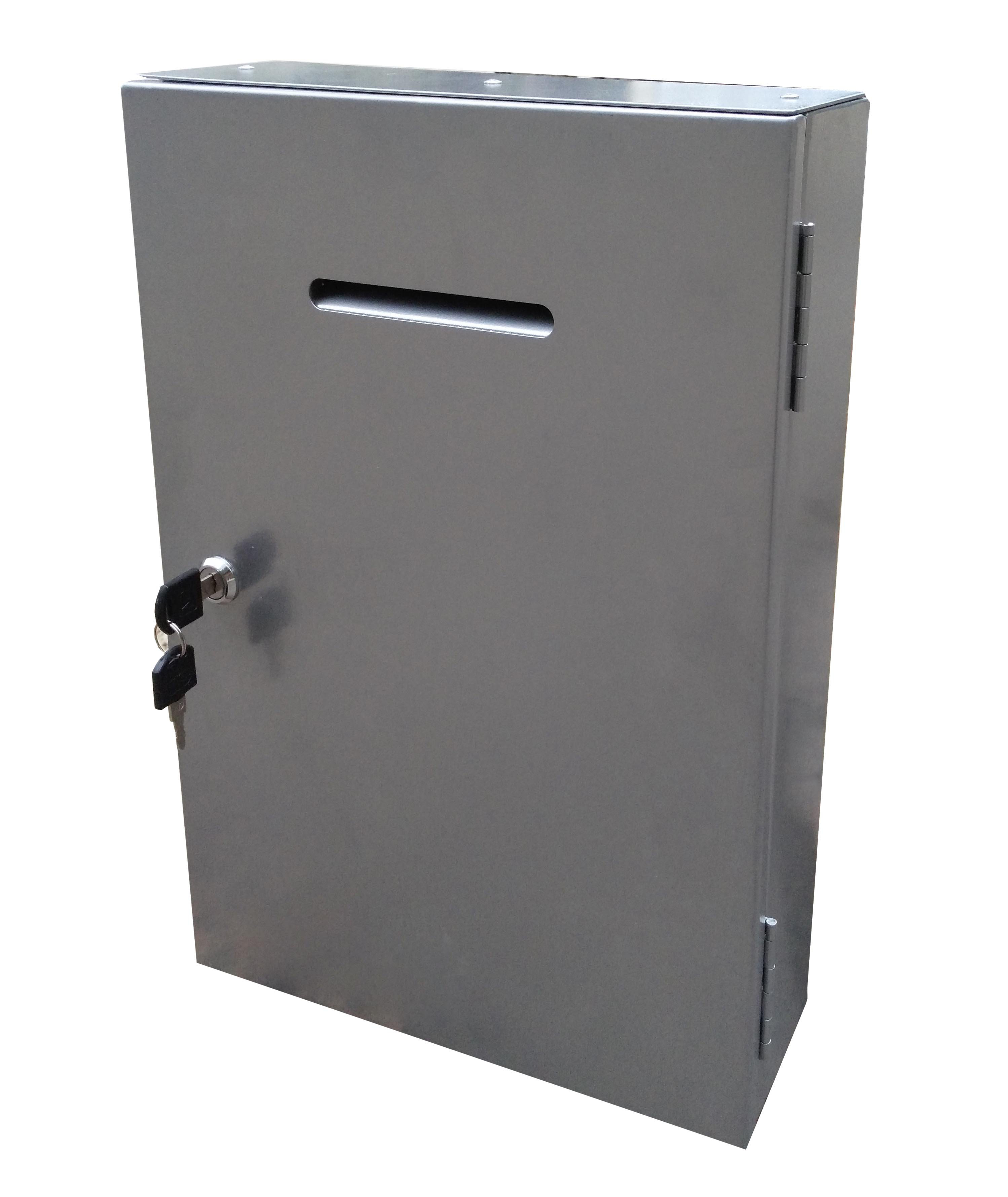 FixtureDisplays Metal Box Mail box Secure Collection Box Ticket Box ...