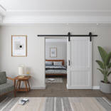 Trimlite Primed 2 Panel Shaker Bi-Fold Door & Reviews | Wayfair