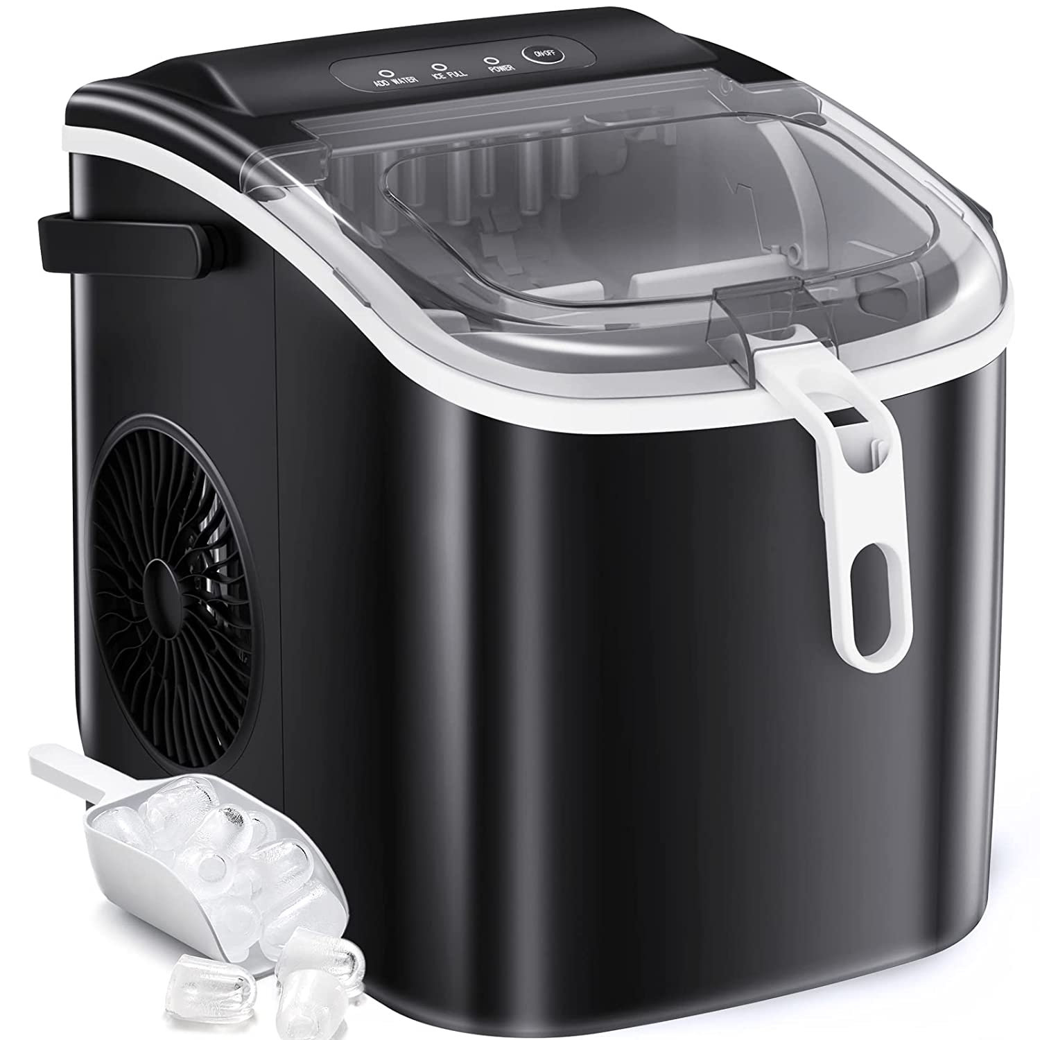 Antarctic Star Countertop Ice Maker Portable Ice Machine, Basket Handle ...