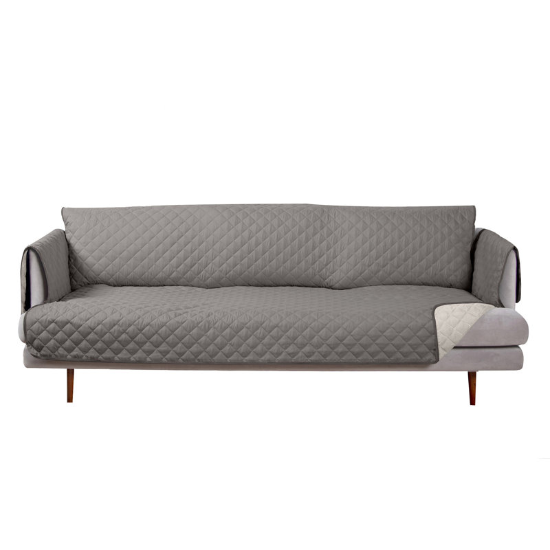 FurHaven Water Resistant Reversible Sofa Cover Furniture Protector ...