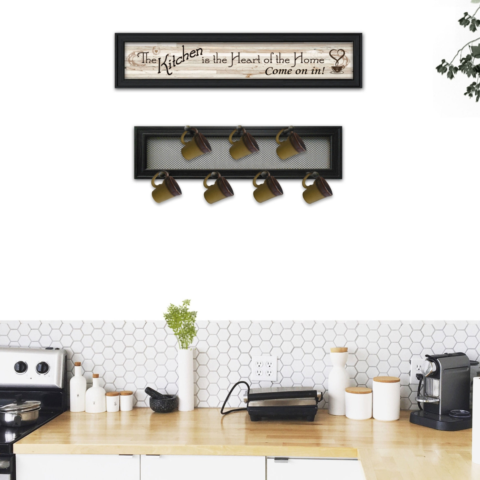 Rosalind Wheeler "The Kitchen Vignette" 2-Piece Vignette with 7-Peg Mug ...