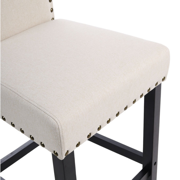 ClassicLiving Linen beige bar chair | Wayfair.co.uk