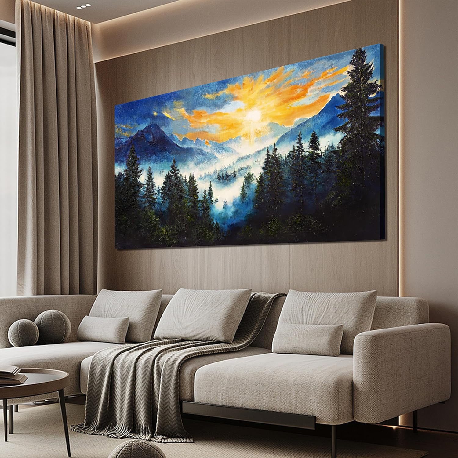 Millwood Pines Room Art Work For Wall Decor Mountain Botanical Wall Art ...