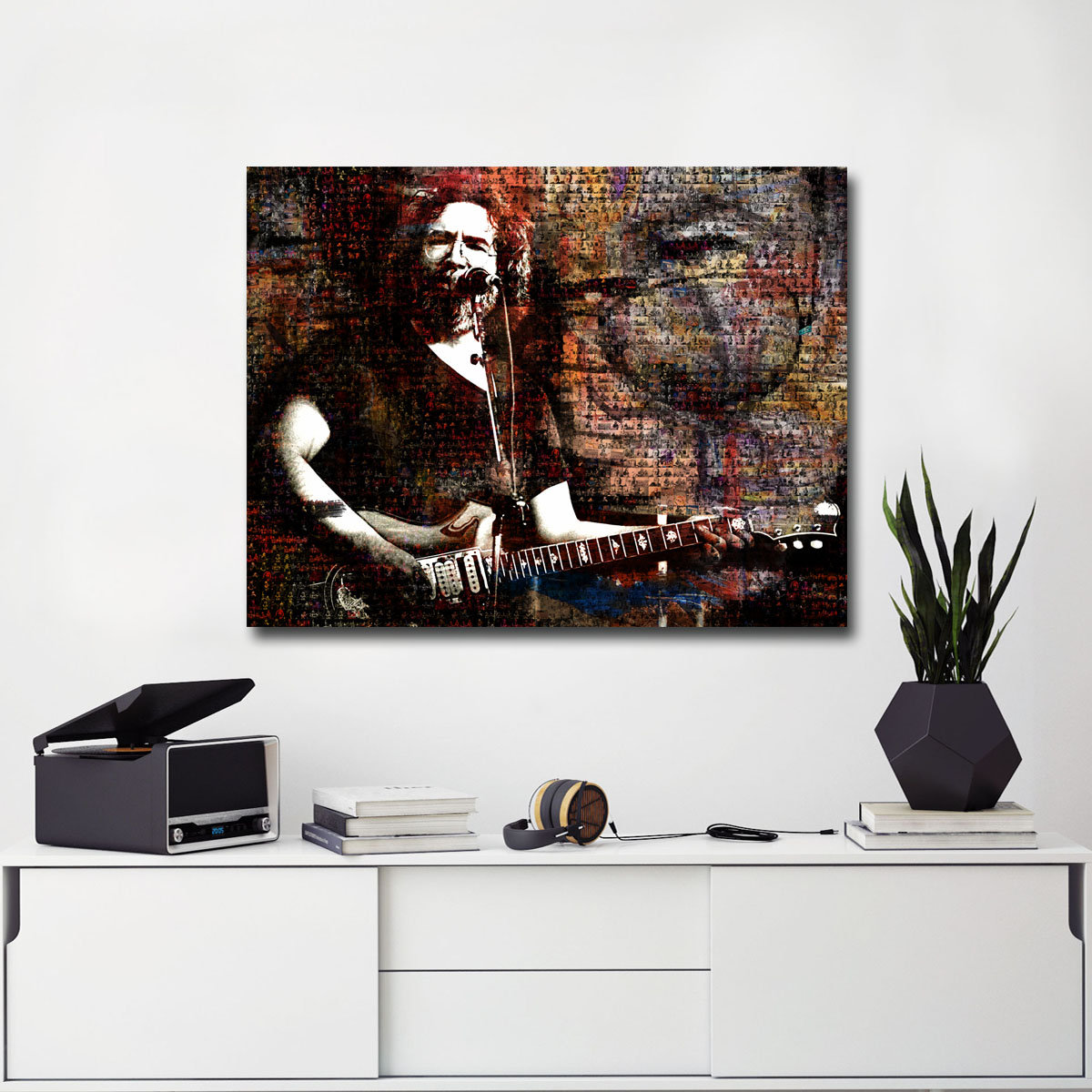 Wrought Studio™ Iconic Jerry Garcia - Graphic Art Print | Wayfair