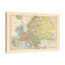 Jaxson Rea Map of Europe by Wild Apple Portfolio - Wrapped Canvas Print ...