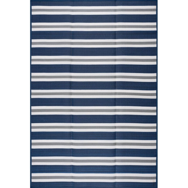 Highland Dunes Nadja Performance Navy Rug | Wayfair
