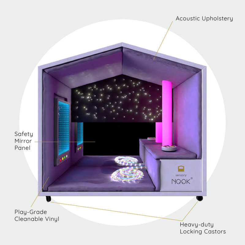 Nook Pod Nook Interactive Sensory Pod for Active Stimulation with Bench ...
