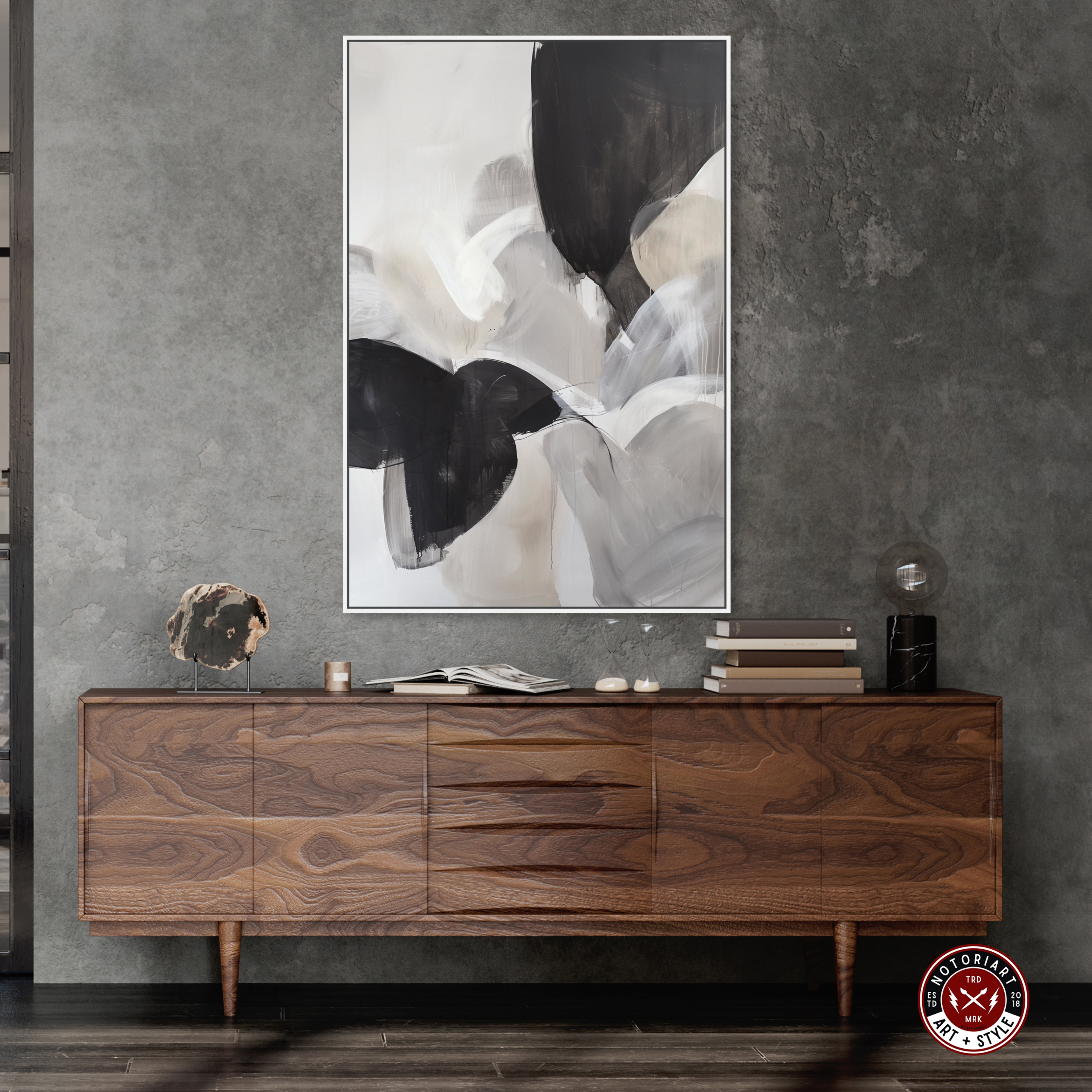 Notori Art Foggy Rise Masculine Abstract Man Cave Wall Art by Notoriart ...