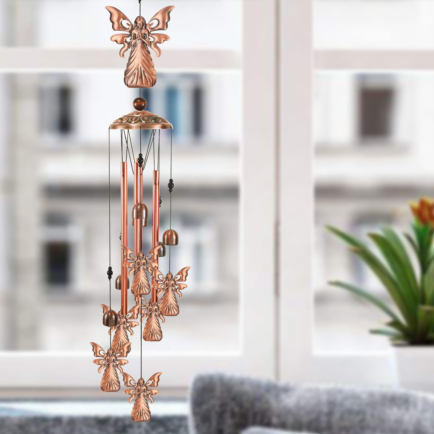 Bungalow Rose Angel Wind Chimes for Home | Wayfair