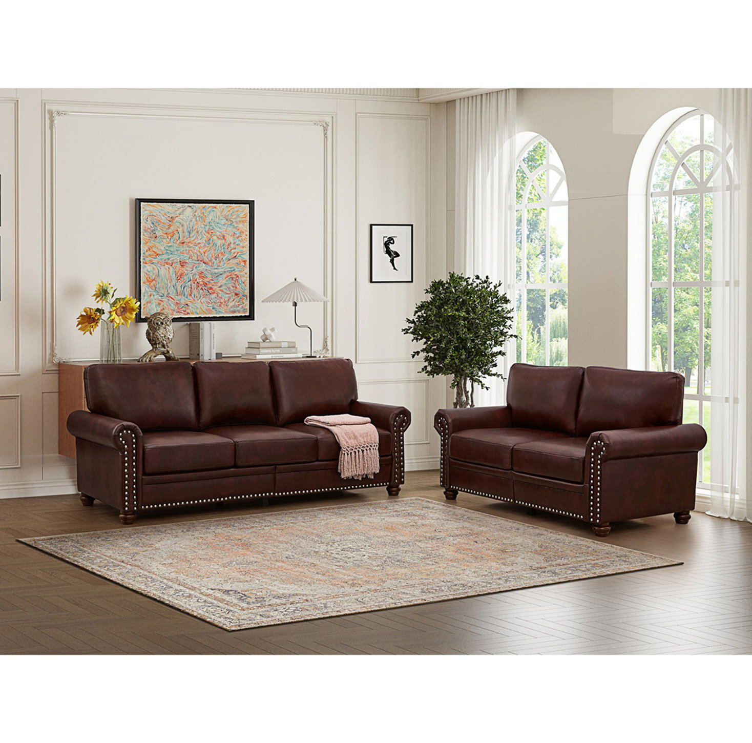 Darby Home Co Living Room Sofa With Storage, 2+3 Sectional, Comfy Couch ...