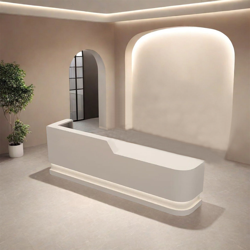 XOPOL Home Modern Reception Station with Cashier Counter & Spacious ...