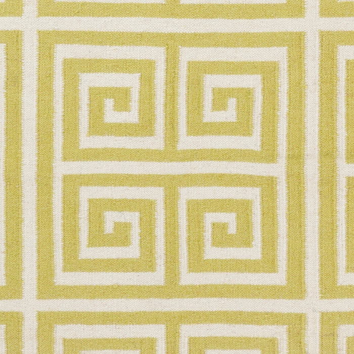Mercer41 Jencarlo Limeade/Winter White Geometric Area Rug | Wayfair