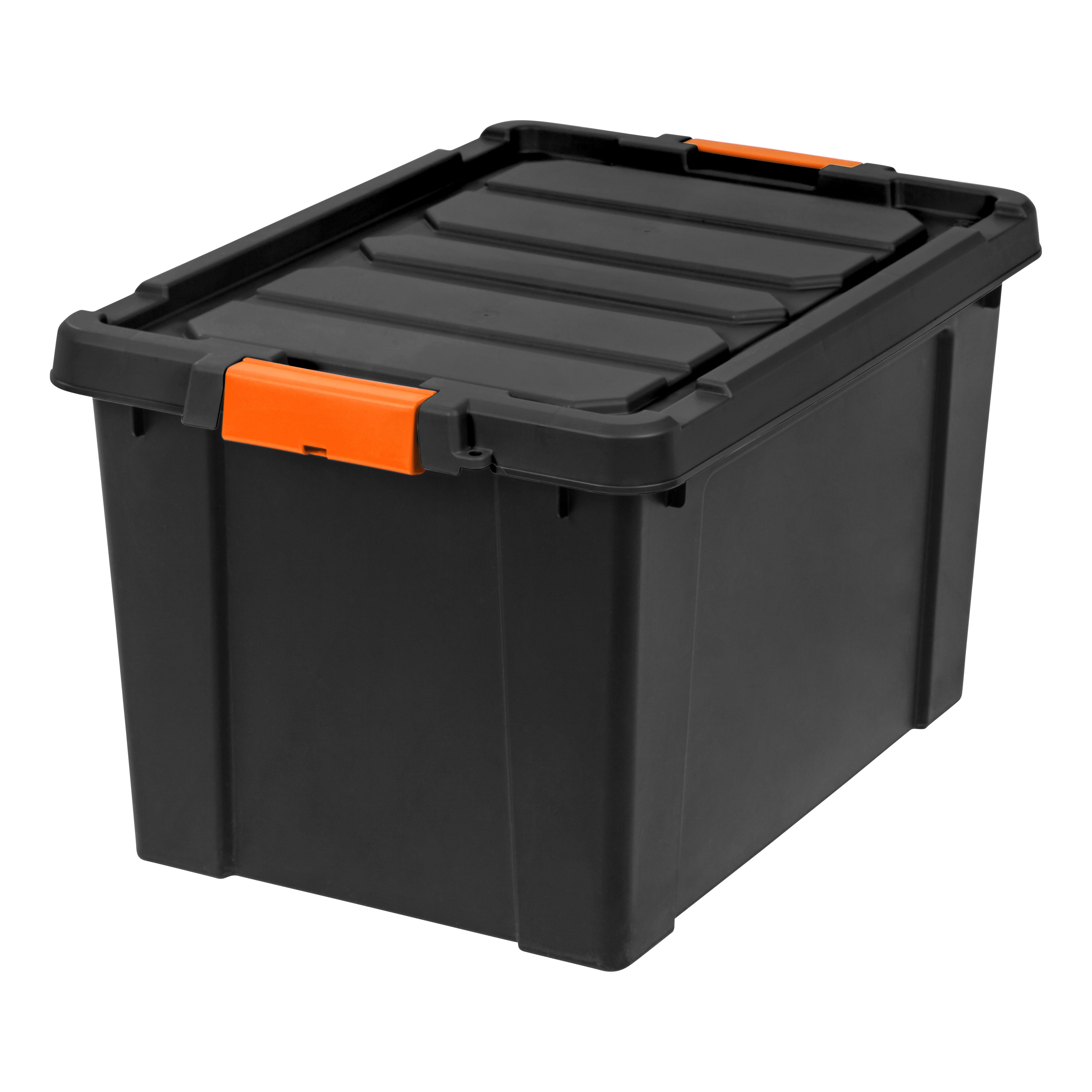 IRIS USA, Inc. 48Qt./12 Gal. Heavy-duty Stackable Storage Tote ...