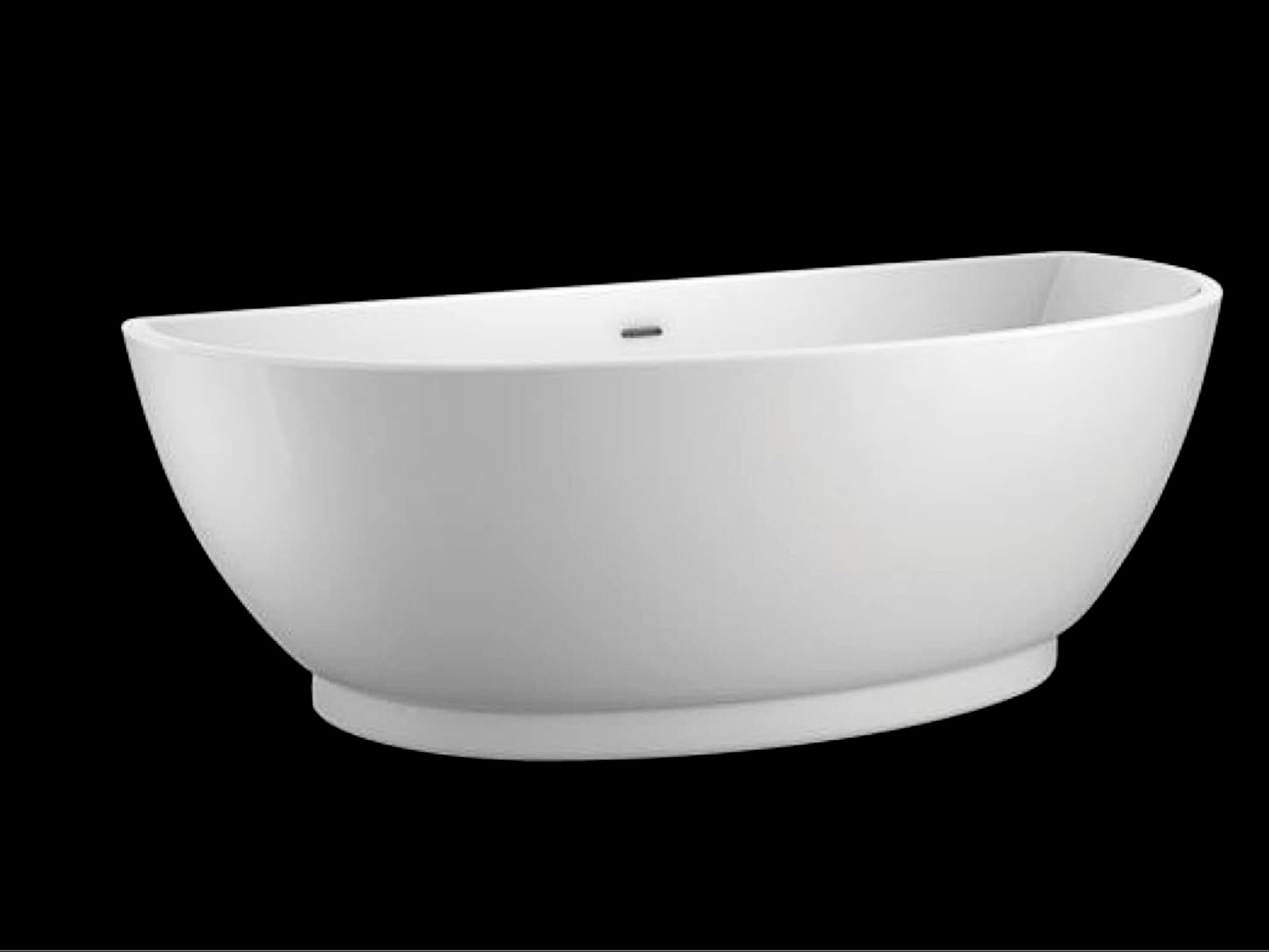 Carver Tubs 69'' x 31'' Freestanding Soaking Acrylic Bathtub | Wayfair