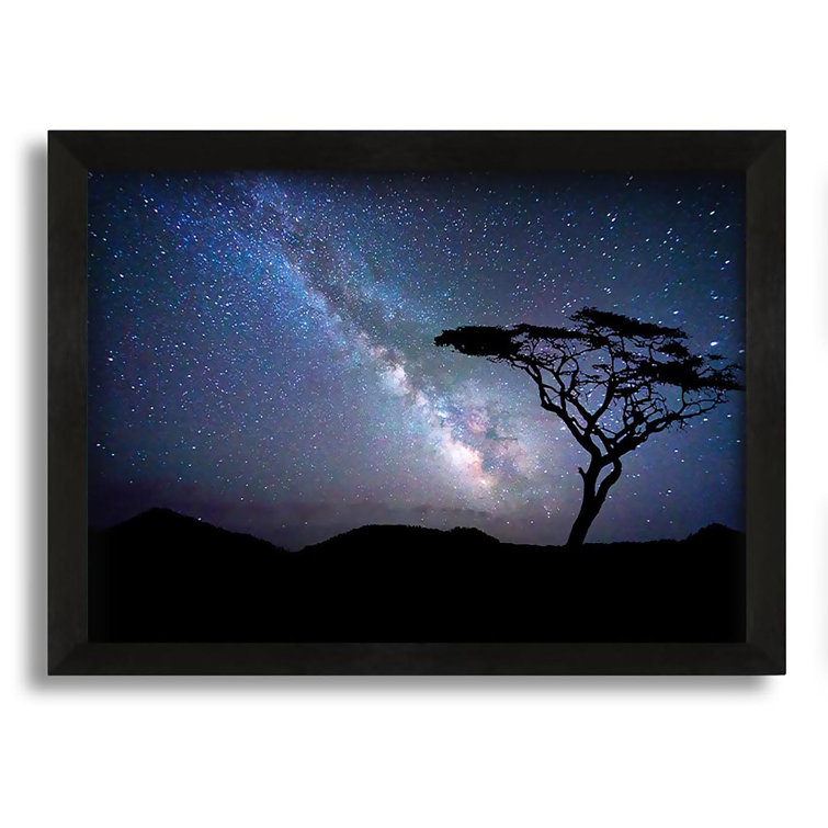 Latitude Run Stunning Star Night Sky - Single Picture Frame Graphic Art ...
