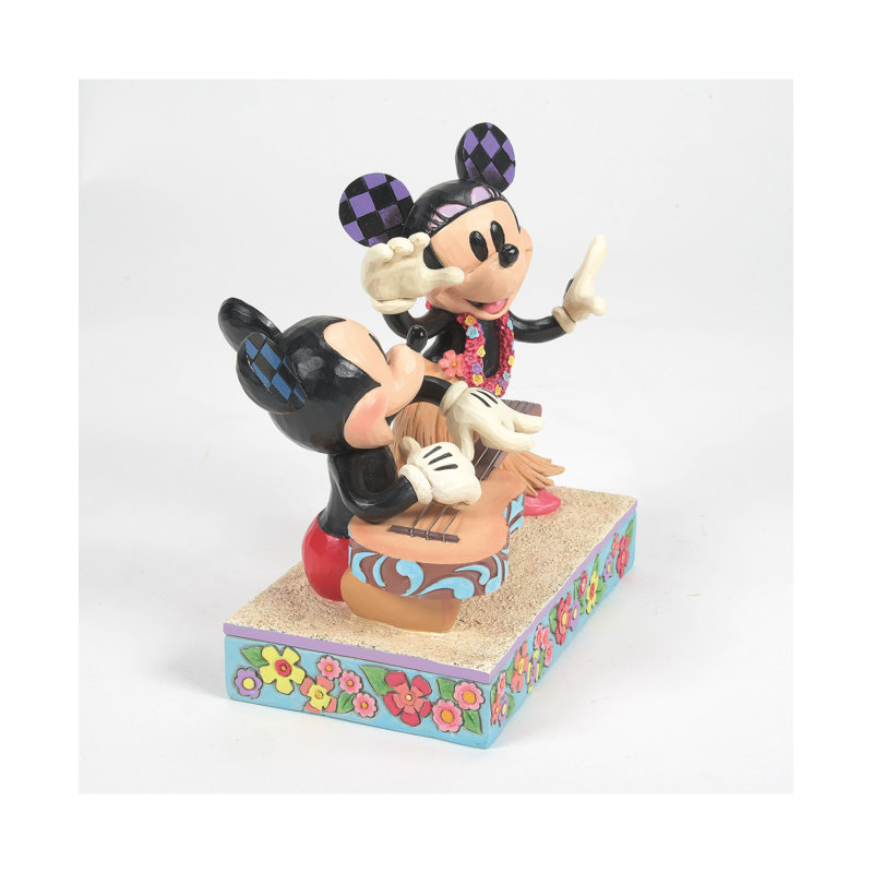Jim Shore Disney Traditions Mickey and Minnie Hawaii Figurine | Wayfair