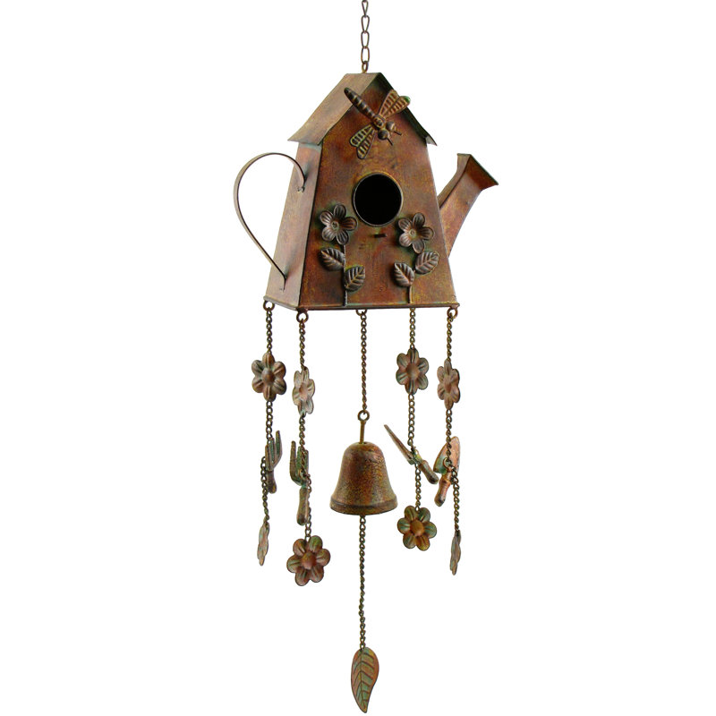 August Grove® Julio Weather Resistant Metal Abstract Wind Chime | Wayfair