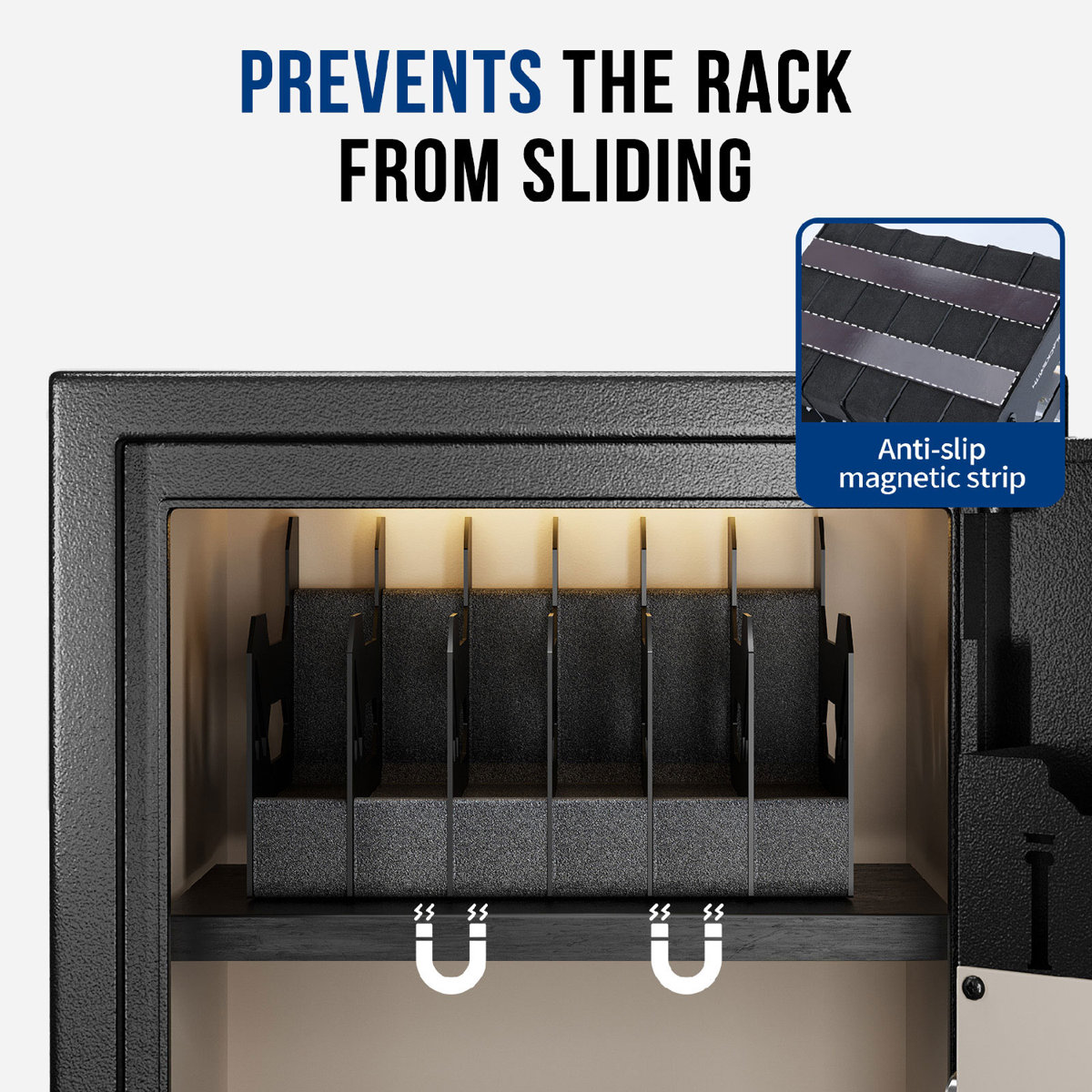 Drillpro Foam Pistol Rack Handgun Holder for Gun Safe Gun Cabinet ...