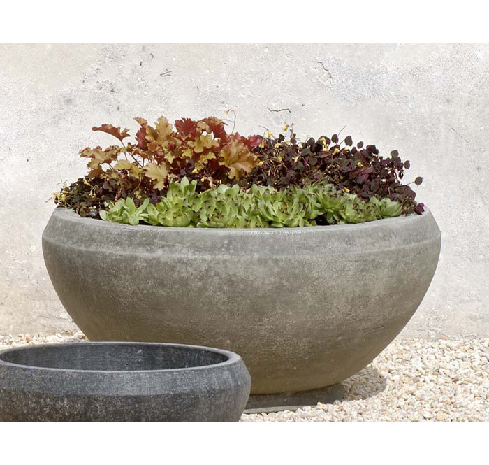 Campania International, Inc Giulia Cast Stone Pot Planter & Reviews ...