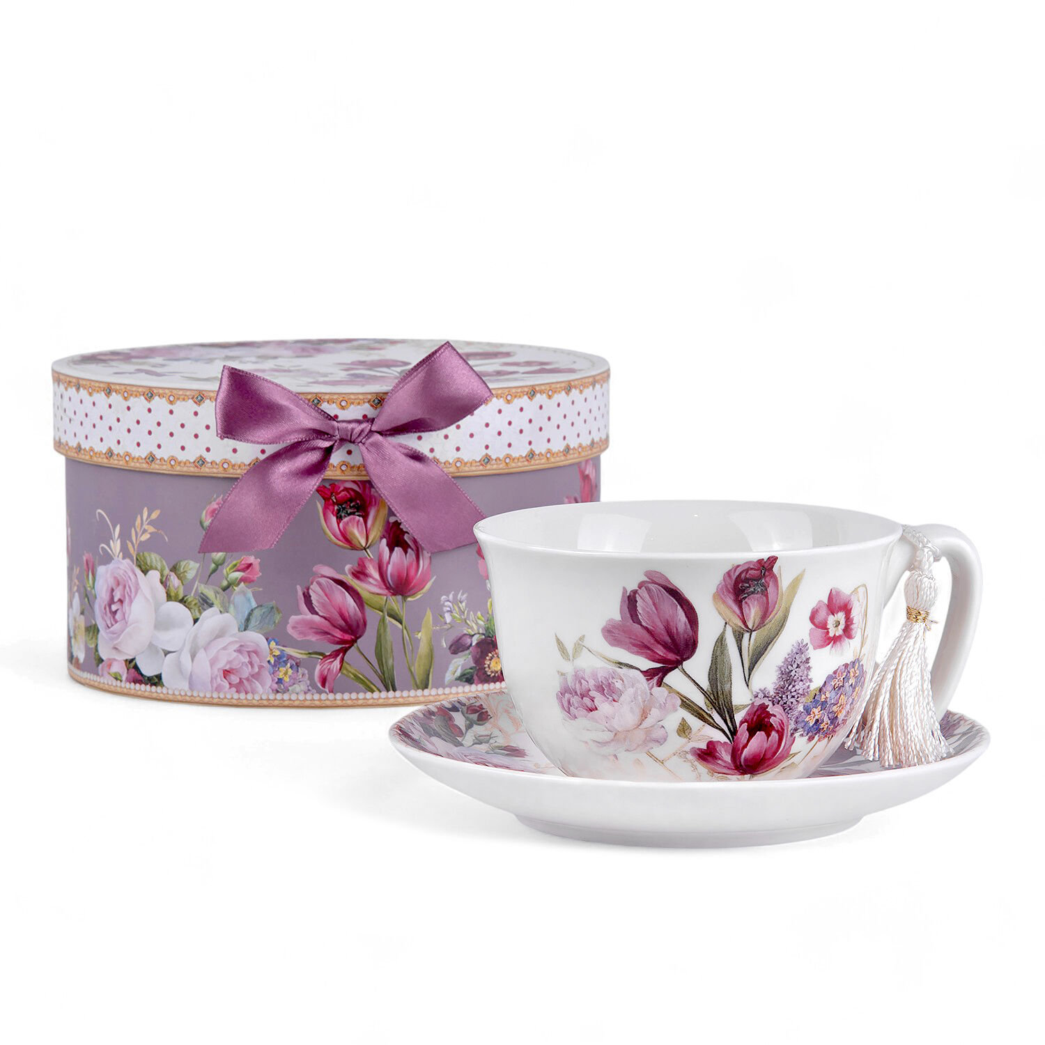 STP-Goods Tulip Tea Coffee Cup and Saucer in Gift Box & Reviews | Wayfair