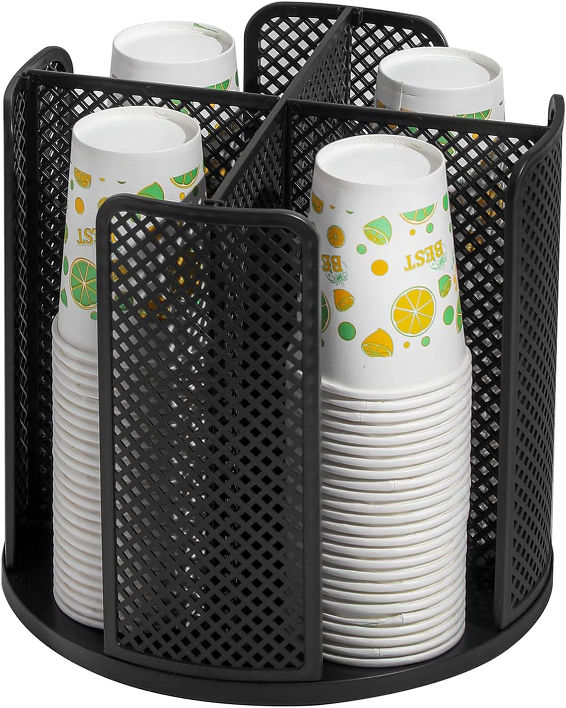 X－MAX FURNITURE Paper Cup And Lid Holder Plastic Cup Storage Organizer ...