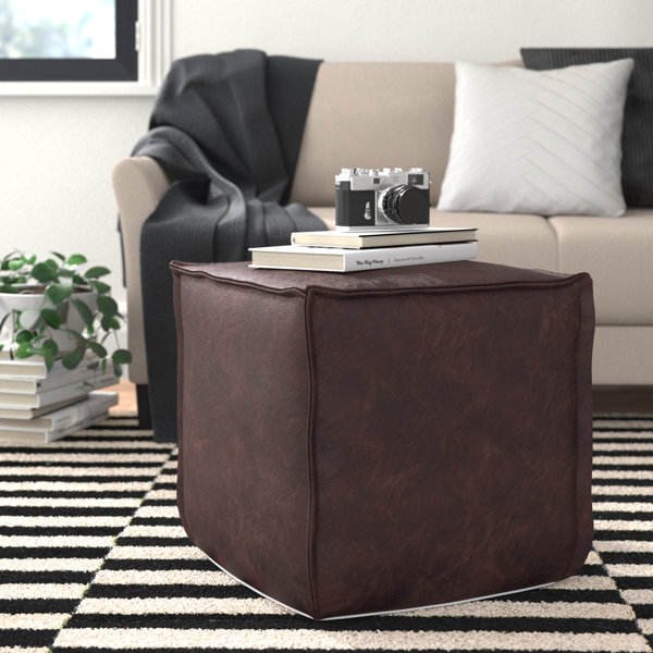 Zipcode Design™ Baileyton Faux Leather Pouf & Reviews - Wayfair Canada