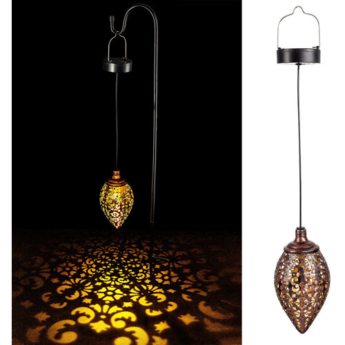 Bungalow Rose LED Outdoor Hanging Lantern | Wayfair